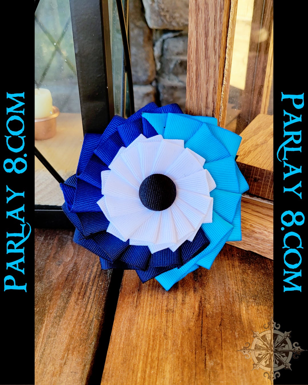 Cockades, 18th Century Style (Triblue and white) | Parlay 8